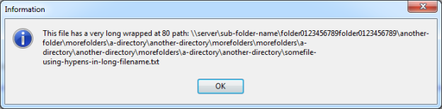 Displaying Long Non Breakable Text File Path In Messagedlg