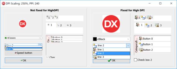Delphi High-DPI Road: Ensuring Your UI Looks Correctly for TImage, TColorBox, Owner Drawn ...